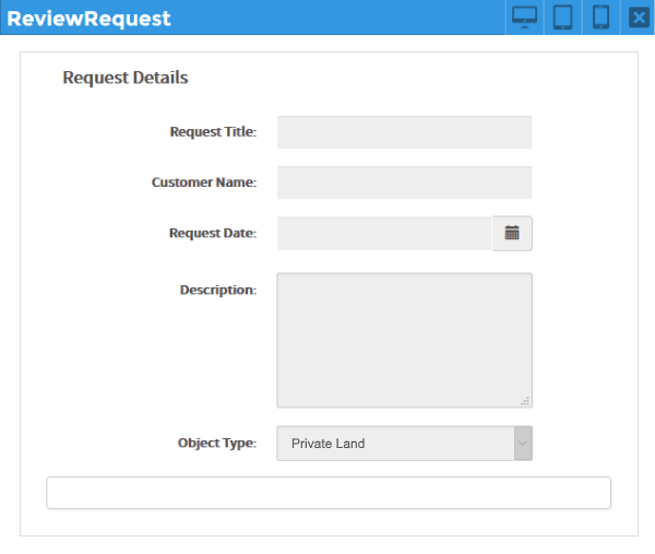 Using the information in table 2-2, complete the ReviewRequest form by ...